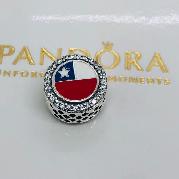 Pandora | Jewelry | Pandora Chile Flag Exclusive Charm | Poshmark
